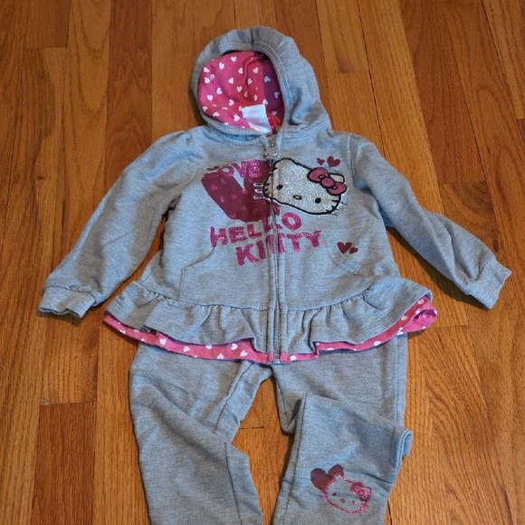 Hello Kitty | Matching Sets | Hello Kitty Gray And Pink Kids Matching ...